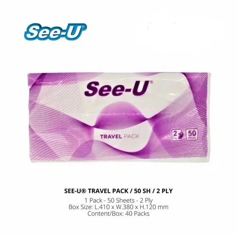 Jual Tissue See U Facial Travel Pack 50 Sheet | Shopee Indonesia