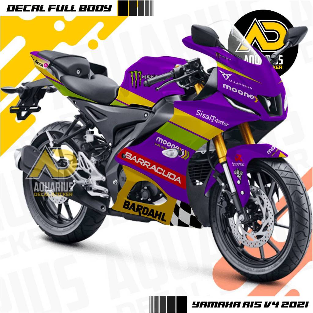 Jual Decal Fullbody R15 V4 2021 / Sticker Variasi Yamaha R15 V4 Full ...