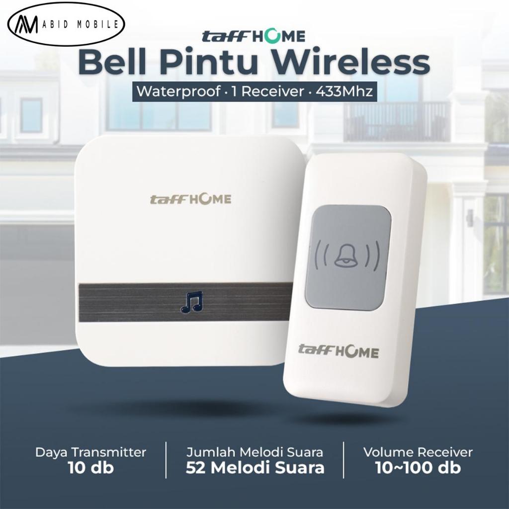 Jual Bel Rumah Wireless Door Bell Waterproof Pintu 1 Receiver 52 Nada ...