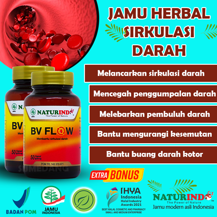 Jual BV Flow Herbal Naturindo untuk membantu melancarkan sirkulasi ...