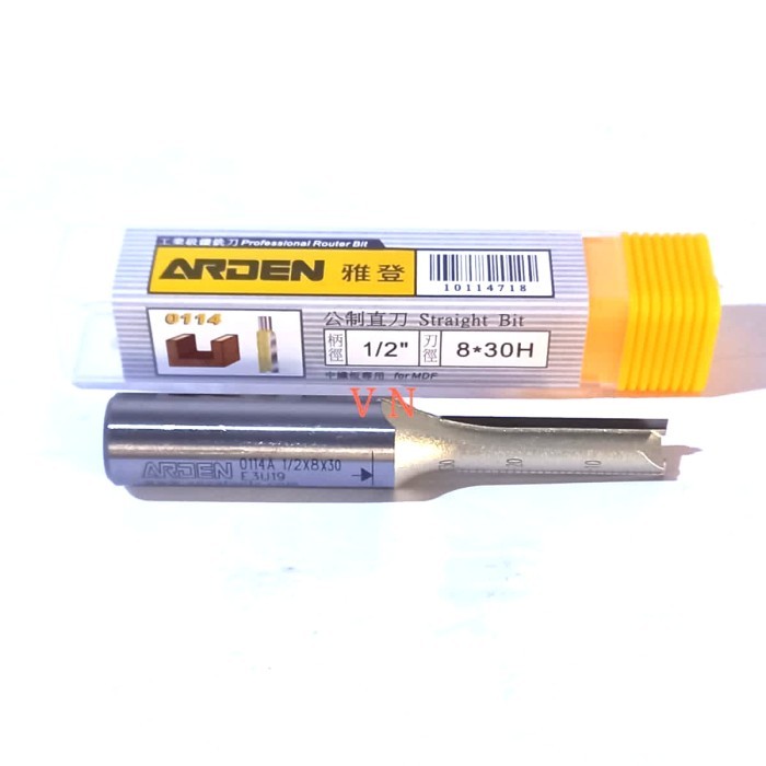 Jual Mata Router/Profil Lurus 8mm x 30mm As 1/2 Straight Bits Merk ...