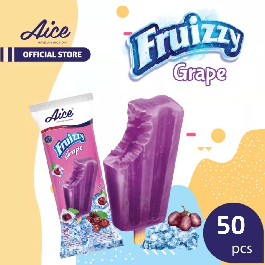 Jual AICE FRUIZZY GRAPE STICK (1 X 50 PCS) | Shopee Indonesia