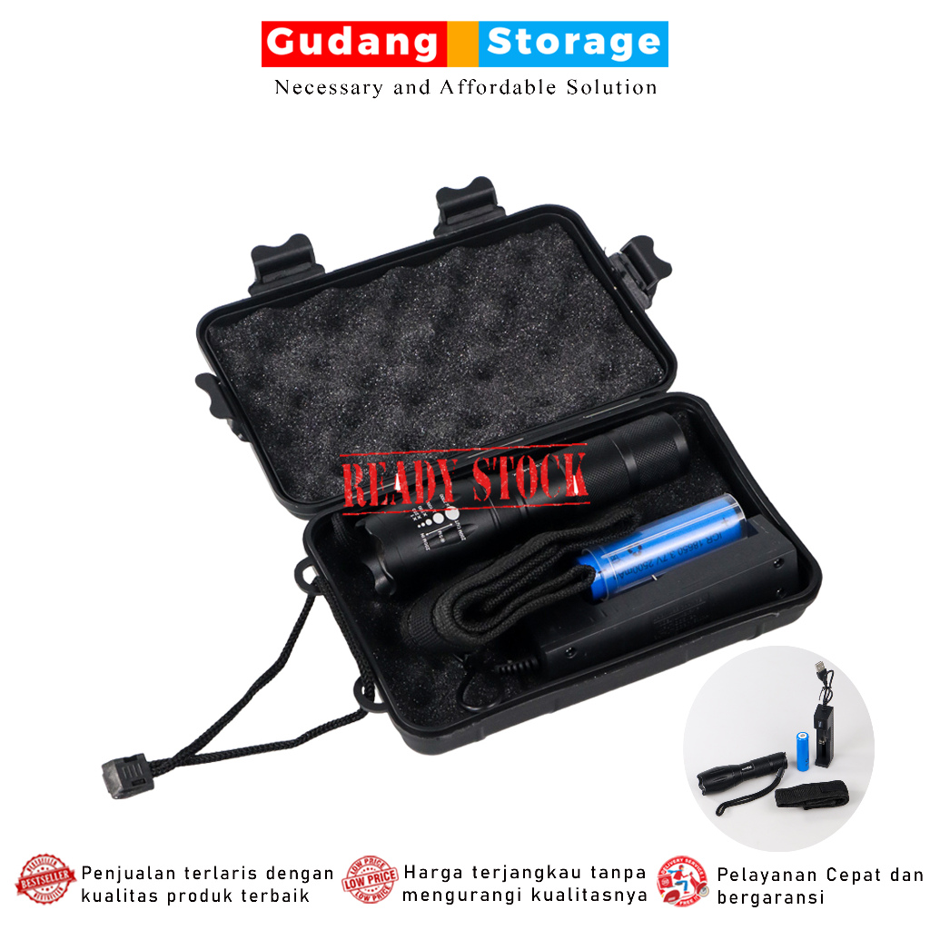 Jual [PROMO] SENTER LED OUTDOR Senter Taffware E17 Senter LED Tactical ...