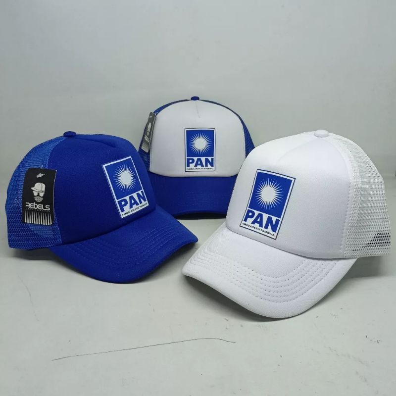 Jual topi jaring logo partai PAN cowok&cewek | Shopee Indonesia