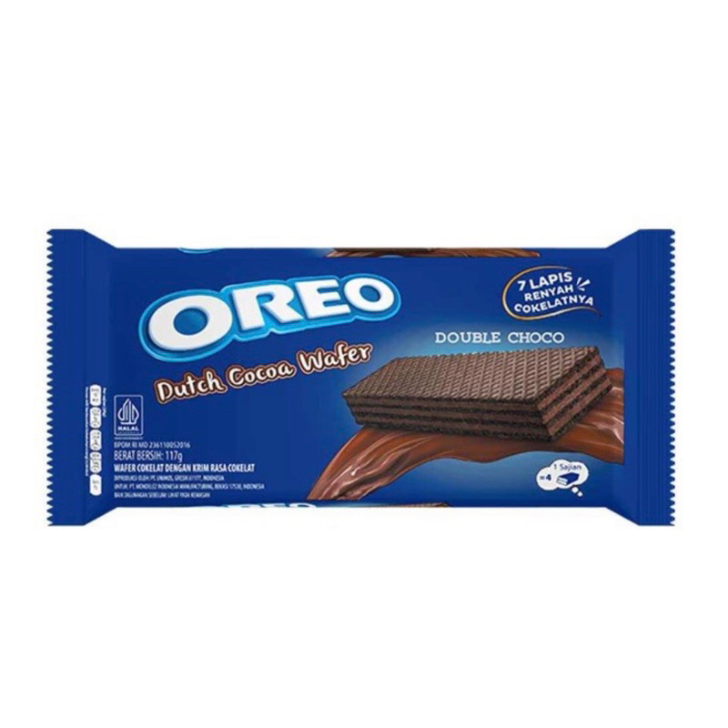 Jual Oreo Wafer Double Choco 117 gram | Shopee Indonesia