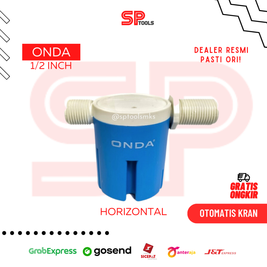 Jual STOP KRAN OTOMATIS 1/2 INCH PELAMPUNG AIR HORIZONTAL VERTIKAL ONDA ...