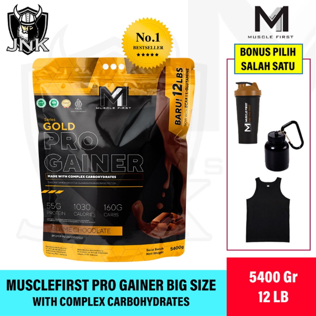 Jual M1 Muscle First Pro Gainer 12 Lbs | Musclefirst Mass Gainer ...