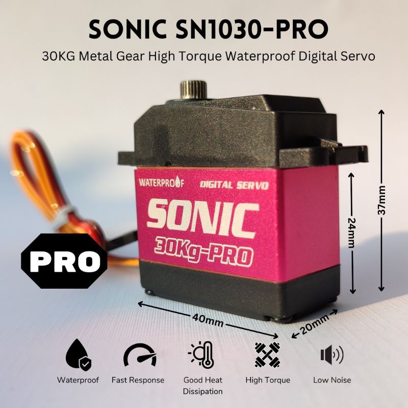 Jual SONIC 30KG PRO DIGITAL SERVO 0.17S 180 DEGREE | Shopee Indonesia