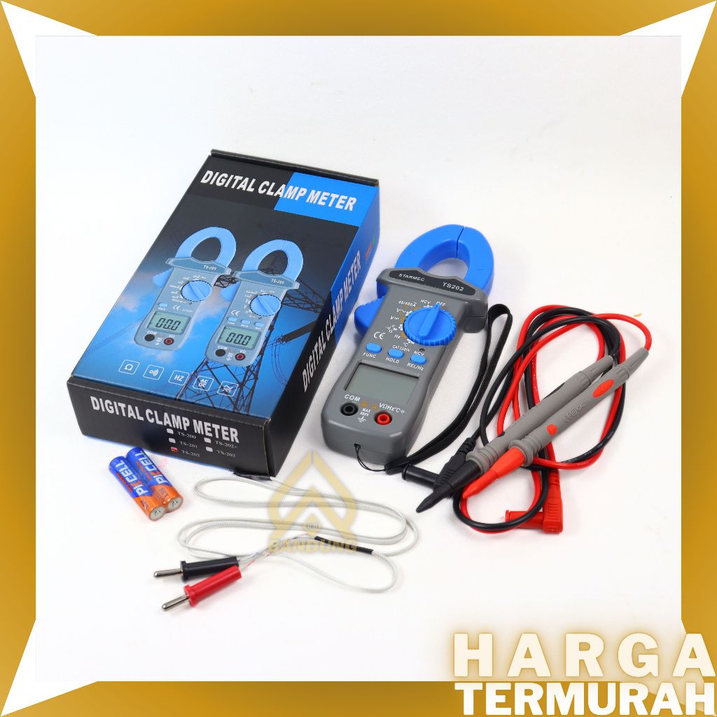 Jual TANG AMPERE DIGITAL CLAMP METER TS-202 | ALAT TEST / UKUR AMPER ...