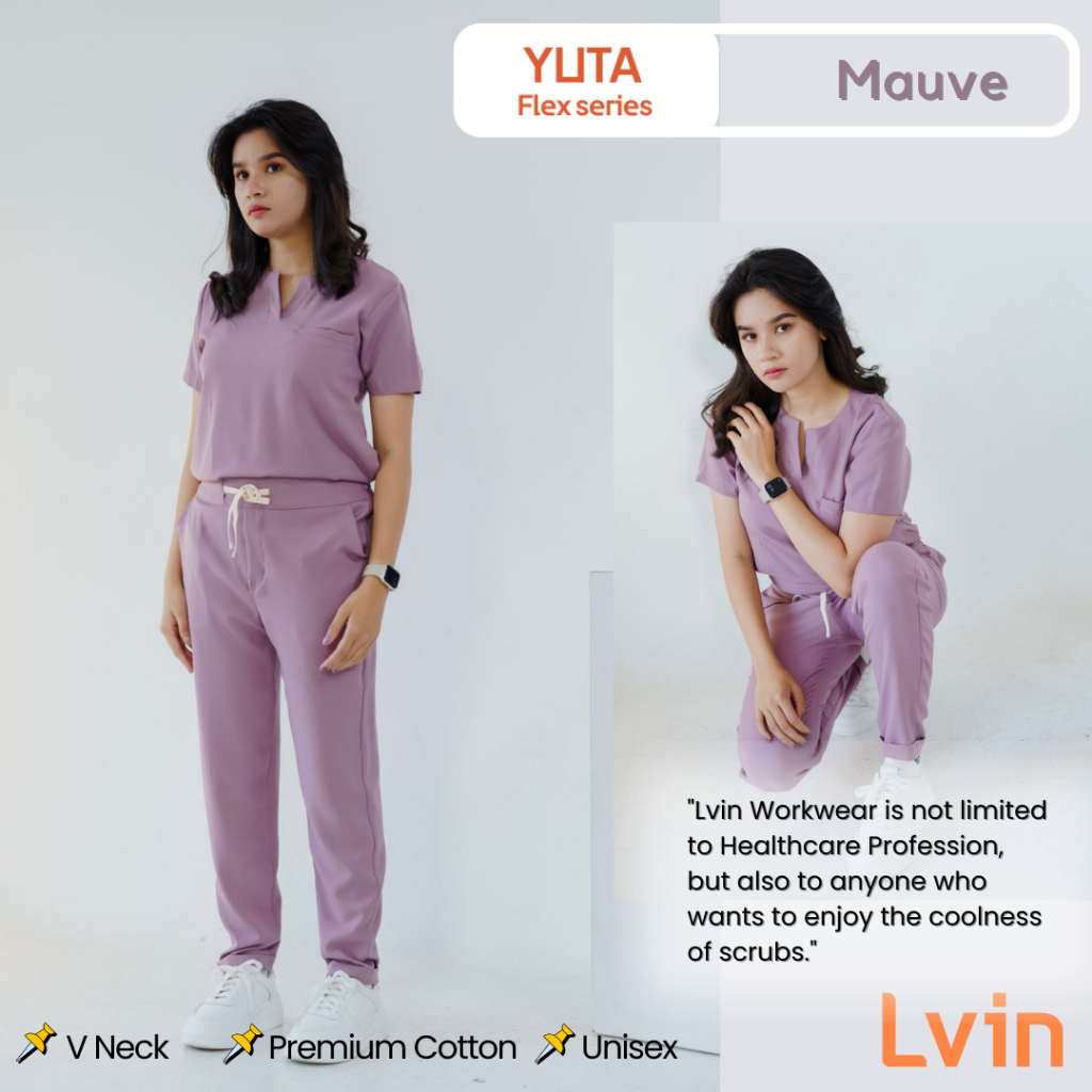 Jual [ Lvin ] FLEX V - YUTA - Baju OKA V neck / Baju Jaga / Set Baju ...
