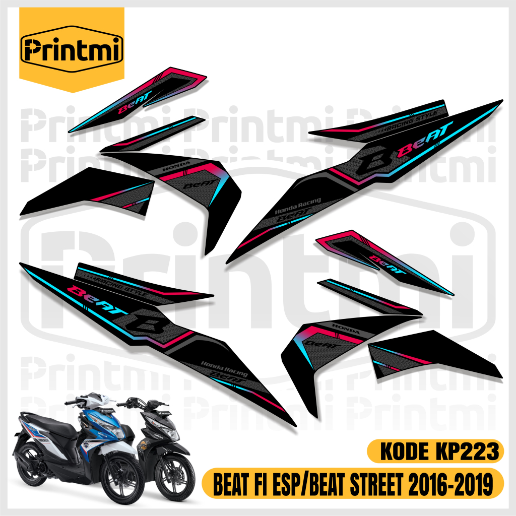 Jual Stiker Striping Beat Esp FI Eco Street 2016 2017 2018 2019 Motor ...