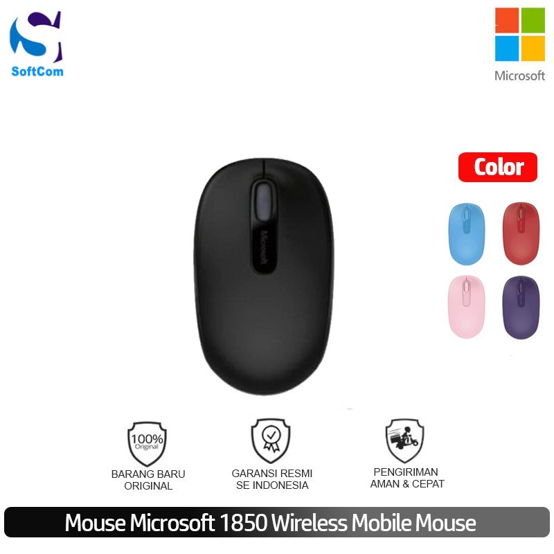 Jual Mouse Microsoft 1850 Wireless Mobile | Shopee Indonesia