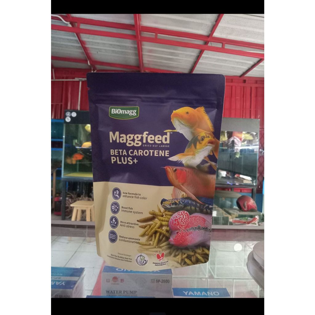Jual Pakan ikan maggot kering maggfeed Beta CAROTENE PLUS | Shopee ...