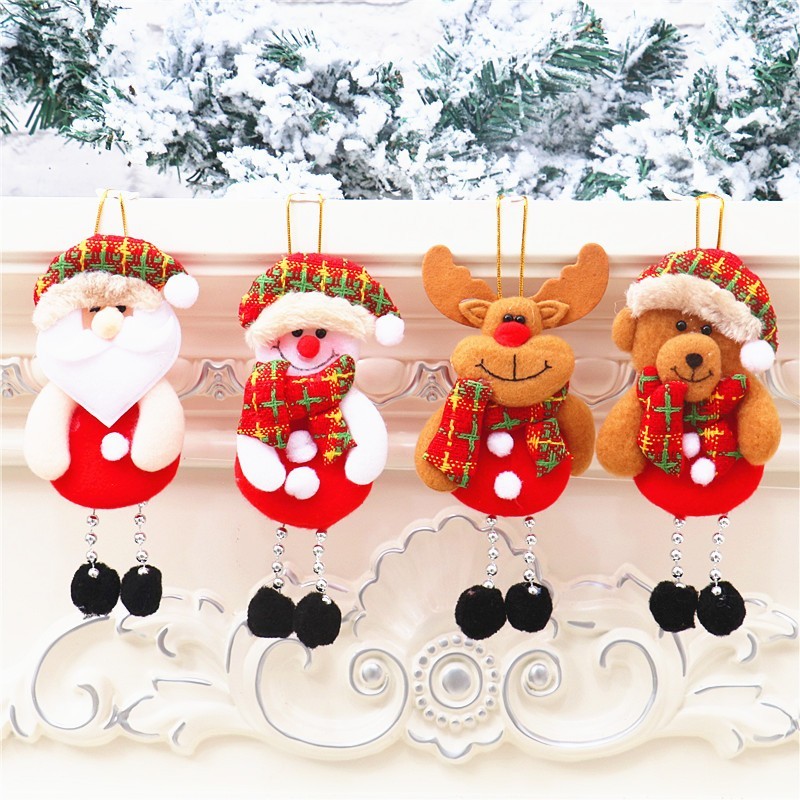 Jual Hiasan Boneka Gantungan Pohon Natal Santa Snowman Rusa Beruang ...