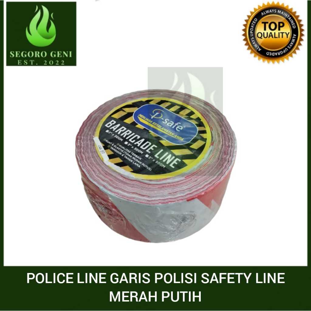 Jual POLICE LINE GARIS POLISI SAFETY LINE 3 inch x 500 meter Merah ...