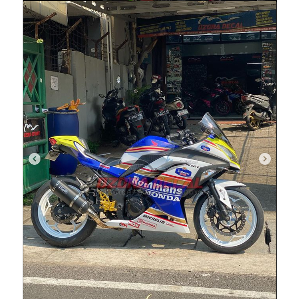 Jual Stiker Decal ala NSR Rothmans Motor Kawasaki Ninja 250 ZX25R ...