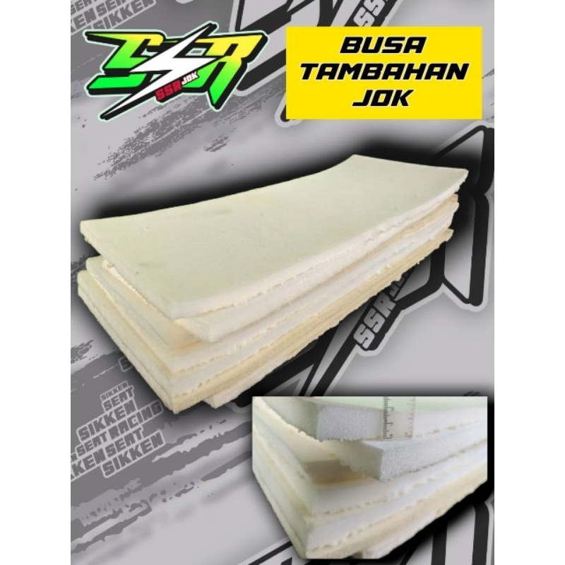 Jual BUSA foam LEMBARAN TAMBAHAN JOK MOTOR MOBIL KURSI ukuran 30x75x2 ...