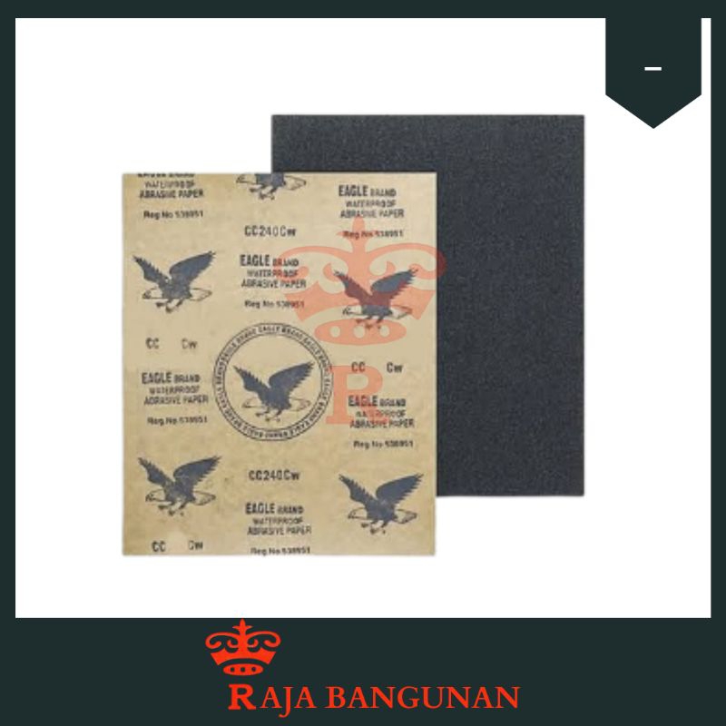 Jual AMPLAS EAGLE Duco/Kertas Pasir Kasar Halus Amplas Lembaran Eagle ...