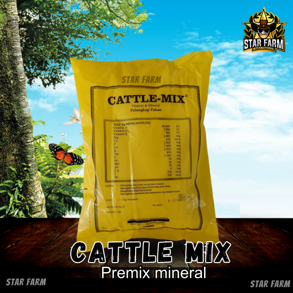 Jual Cattle Mix Premix Mineral (sapi kambing domba kuda ayam) - Star ...
