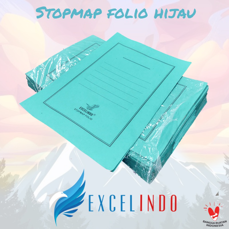 Jual (10 LEMBAR) Stopmap Folio Map Kertas ukuran F4 LEBIH EKONOMIS ...