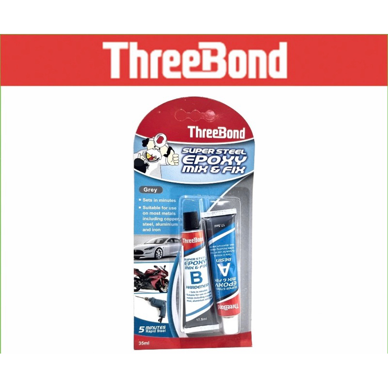 Jual ThreeBond Lem Epoxy / Lem Campur / Lem Besi / Lem Serbaguna 5 ...