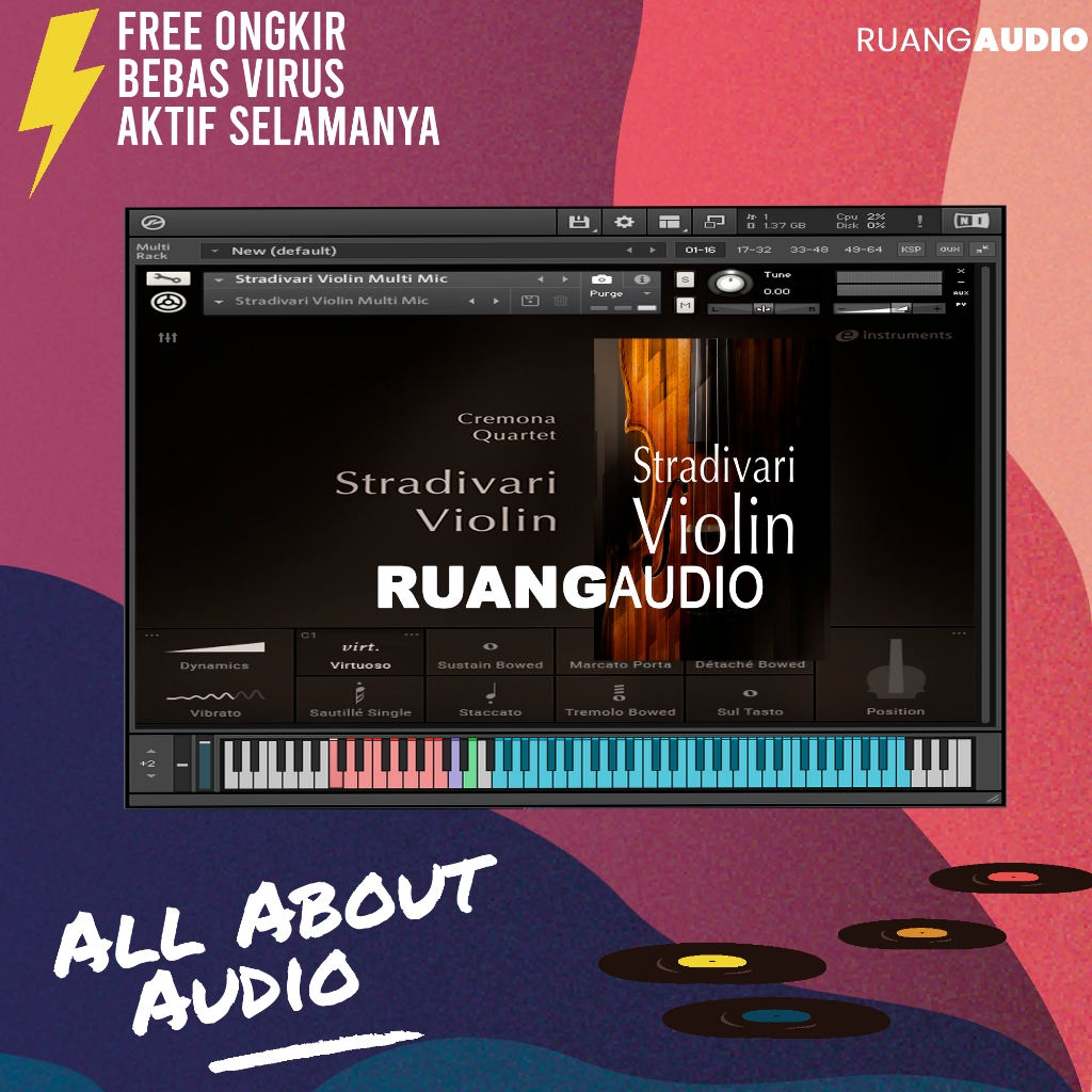 Jual Native Instruments Stradivari Violin KONTAKT Library ( Full ...