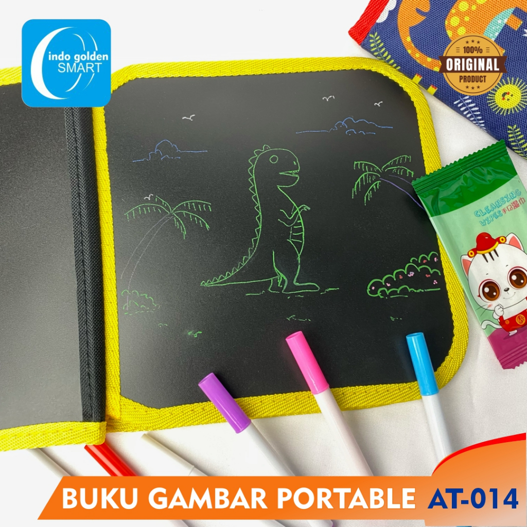 Jual Buku gambar portable bisa dihapus magic book 10 halaman AT-014 ...