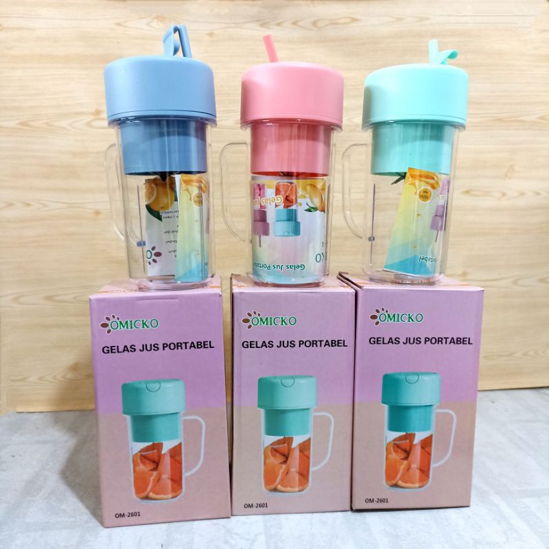 Jual Botol Gelas Blender Portable Original OMICKO Pastel Color | Shopee ...