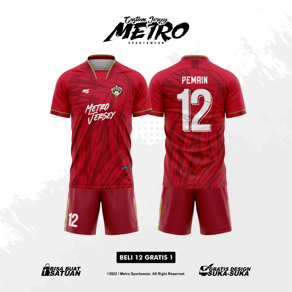 Jual Jersey Futsal Custom Free Design Full Printing | Shopee Indonesia
