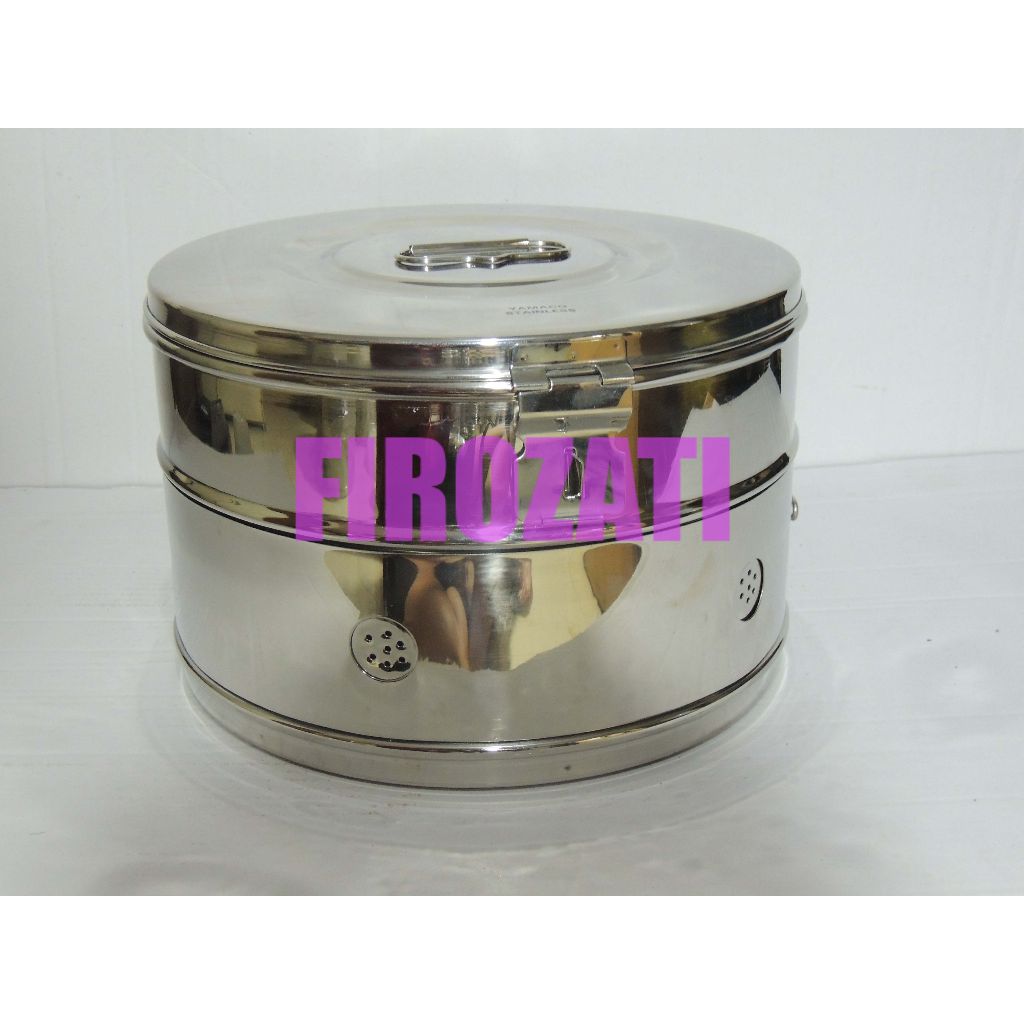 Jual Dressing Drum 27 cm Tromol Kasa Verban Steril Stainless Steel ...