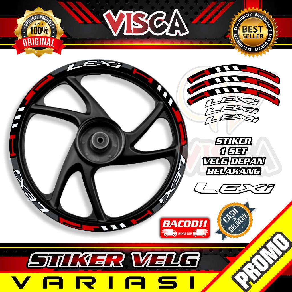 Jual Stiker Velg List Velg Motor Stiker Velg LEXI List Hitech | Shopee ...