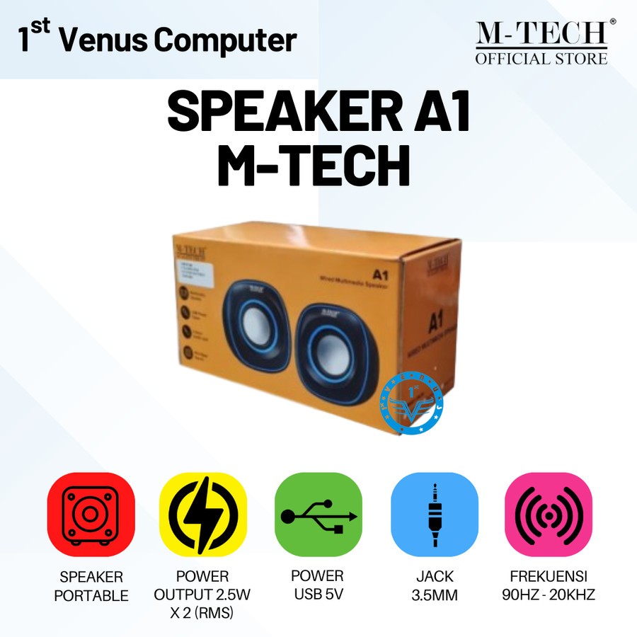 Jual Speaker M-Tech A1 Multimedia Pc Komputer Laptop Original / SPK-MT03 | Shopee Indonesia