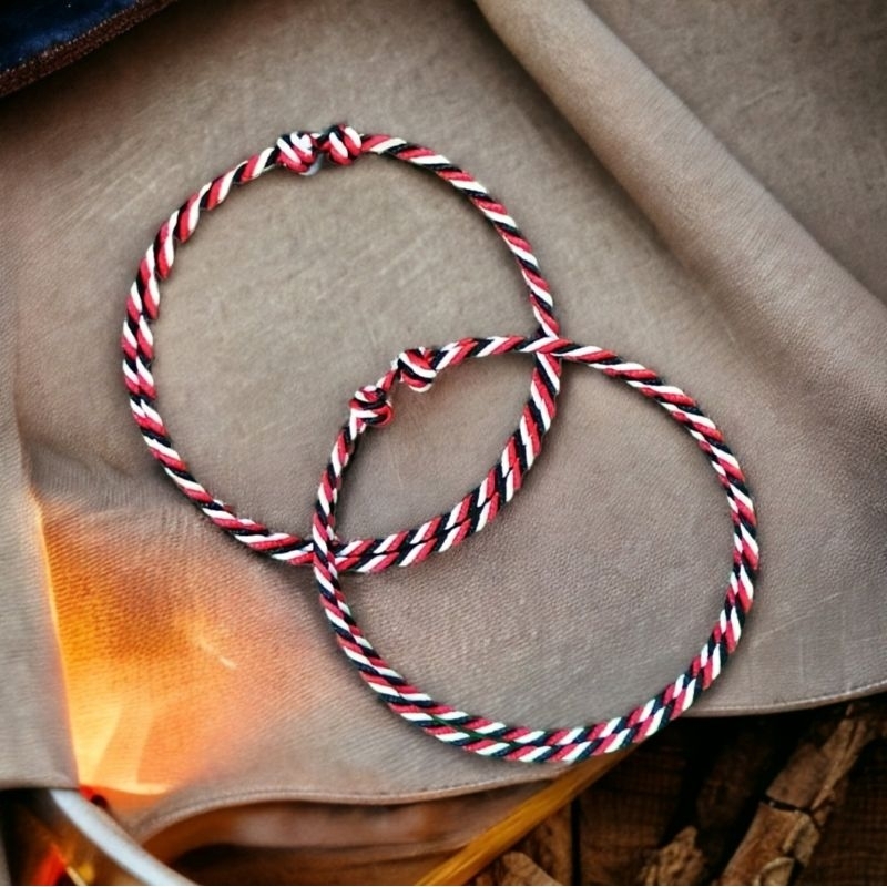 Jual Gelang Tridatu Asli Bali Gelang Telon Dominan Hitam Tali Polyester ...