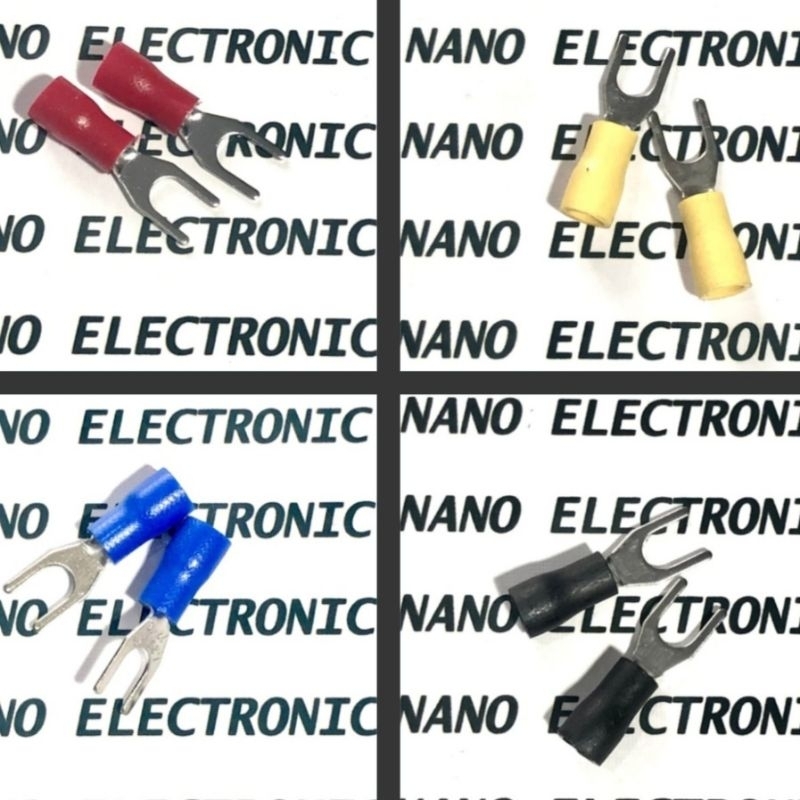 Jual Skun Kabel U atau Skun Garpu Y AWG22-AWG16 | Shopee Indonesia