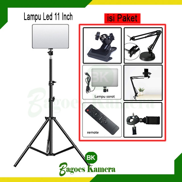Jual Lampu fotografi Led 11 Inch Tripod 2m / videografi Lampu Led ...