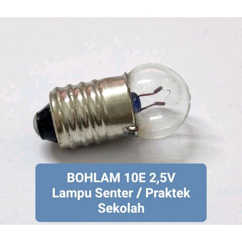 Jual Bohlam Balon Lampu Senter E10 2,5v Untuk Praktek Sekolah | Shopee ...