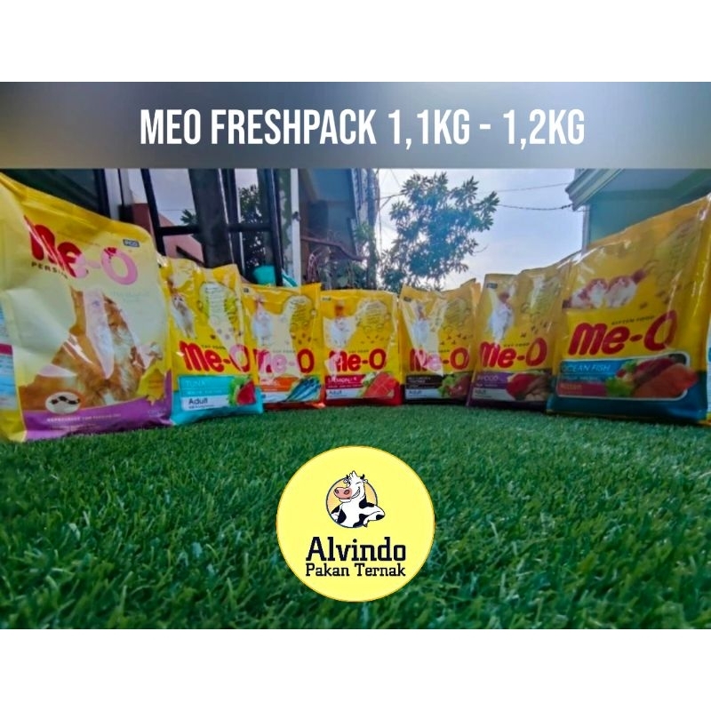 Jual Makanan Kucing MEO 1,1kg 1,2kg FRESHPACK Kitten Persian Adult Tuna ...