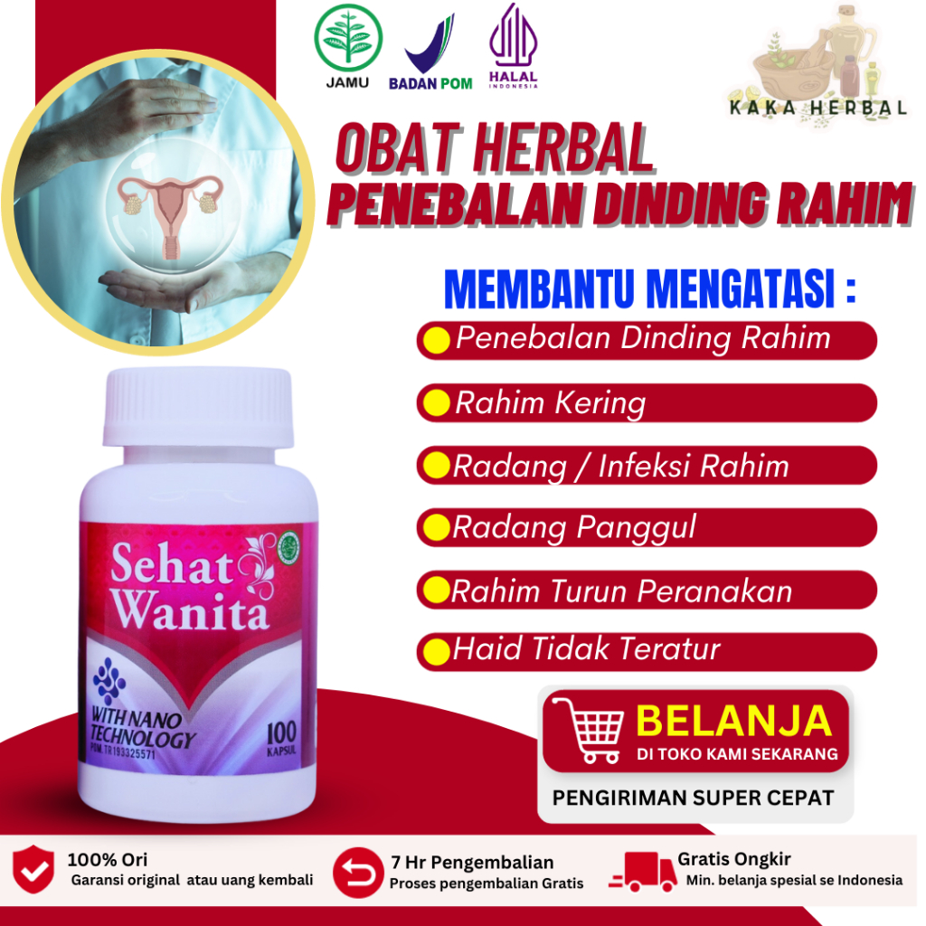Jual Kaka Herbal - Obat Penebalan Dinding Rahim, Rahim Kering, Radang ...