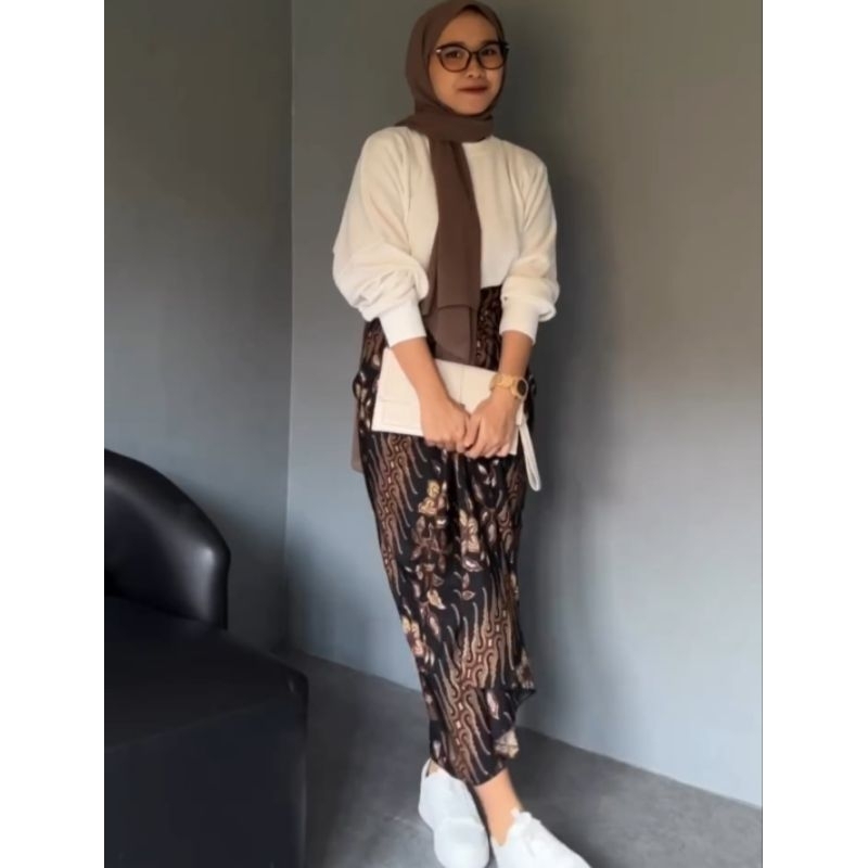 Jual Rok lilit batik / rok lilit batik wanita moderen / rok lilit ...