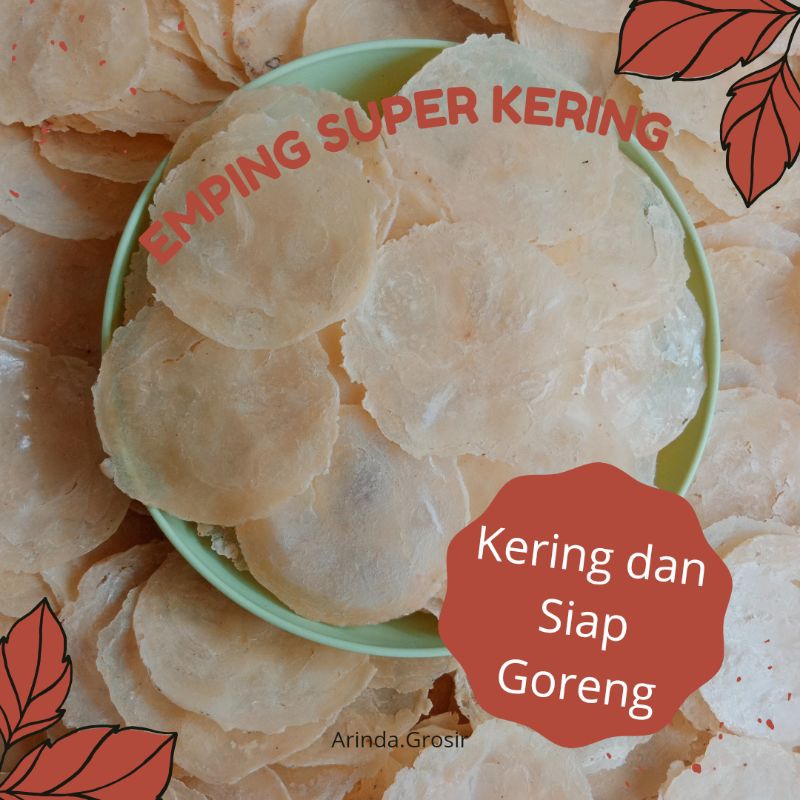 Jual Emping Melinjo Mentah Original Kualitas Super, Kering Siap Goreng ukuran Besar 1/2kg (500g ...