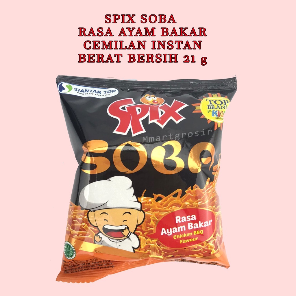 Jual Spix Soba / Snack Mie Instan / Cemilan Rasa Ayam Bakar / 21gr ...