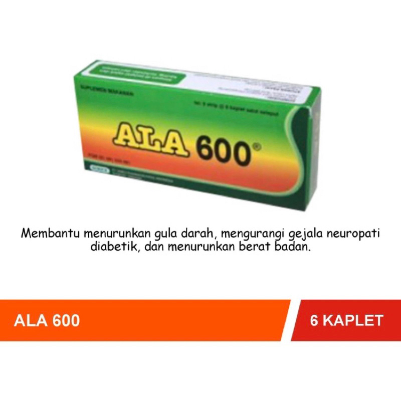 Jual Ala-600 Strip Isi 6 Kaplet Obat PER STRIP. | Shopee Indonesia