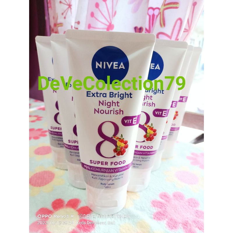 Jual Nivea KEMASAN BARU EXTRA BRIGHT Night Body Serum 180ml | Shopee ...