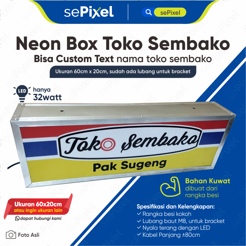 Jual Neon Box Toko Sembako Kelontong | Shopee Indonesia