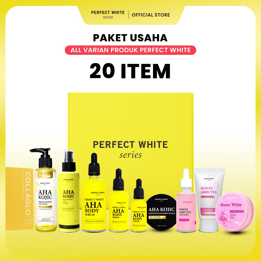 Jual PERFECT WHITE Paket Usaha/Reseller 20PCS [Produk Satuan Perfect ...