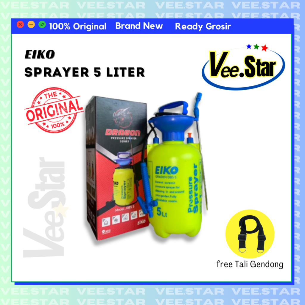 Jual Sprayer 5 Liter DRAGON EIKO / Semprotan Hama Tanaman Burung 5 ...