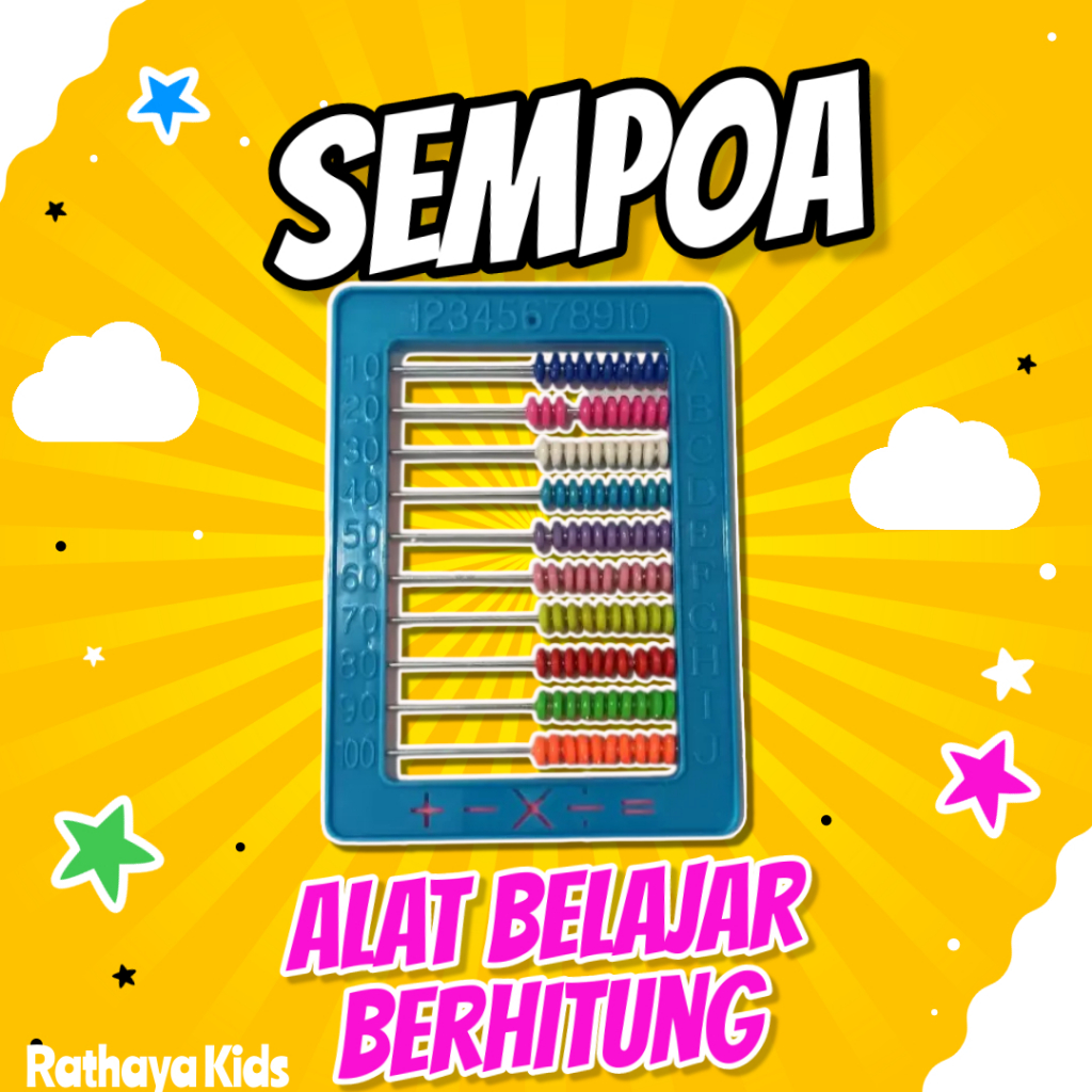 Jual Sempoa cipoah alat belajar hitung berhitung menghitung anak TK SD ...
