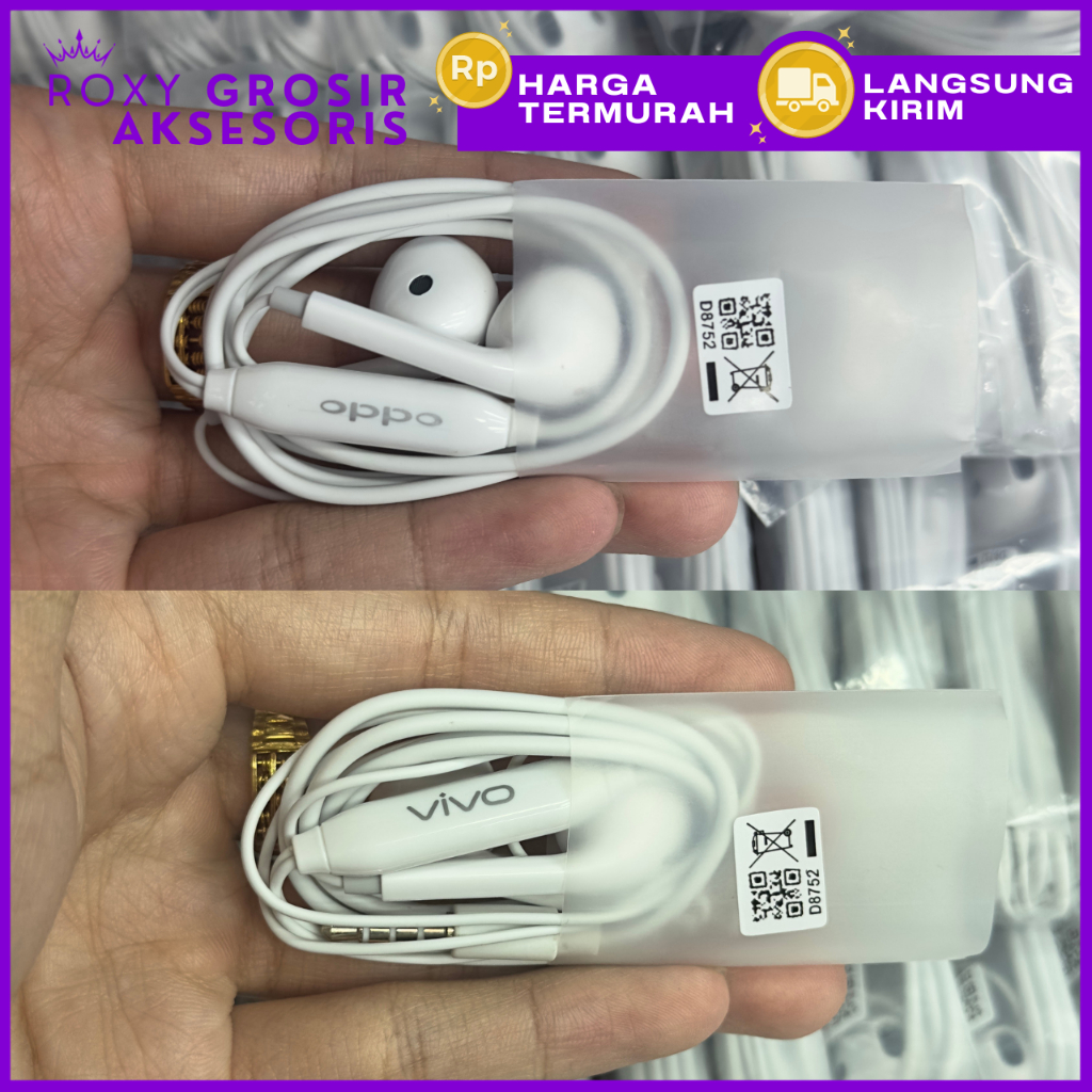 Jual Headset Ori Copotan Oppo Vivo earphone in ear Copotan Kabel ...
