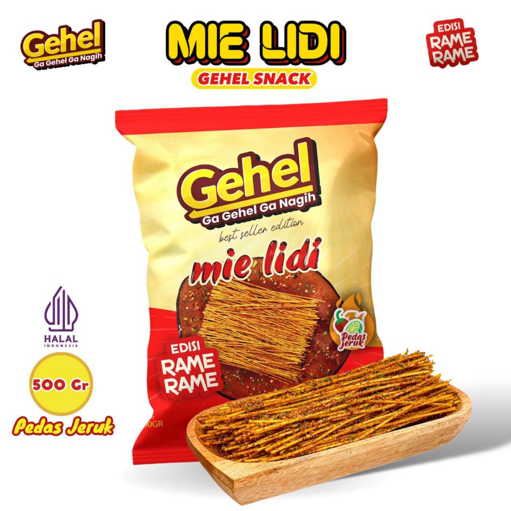 Jual Gehel Mie Lidi 500gr - Makanan Ringan | Shopee Indonesia