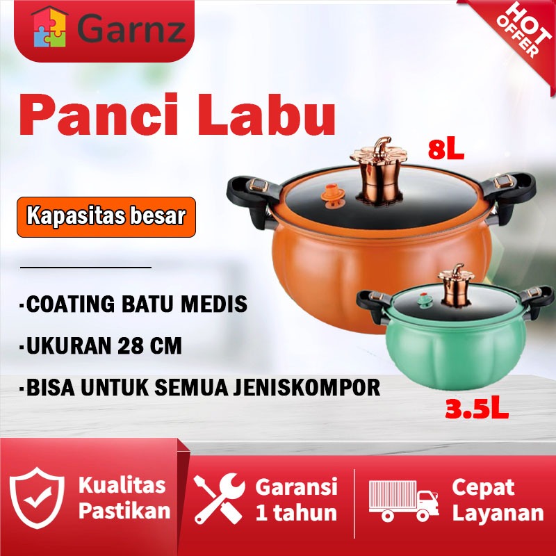 Jual Panci Presto Labu 8 Liter Premium Quality Wajan Panci Presto ...